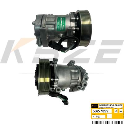 China KBZE 532-7322 5327322 AC COMPRESSOR FITS CAT E336E E340 E349E E374F E390 EXCAVATOR for sale