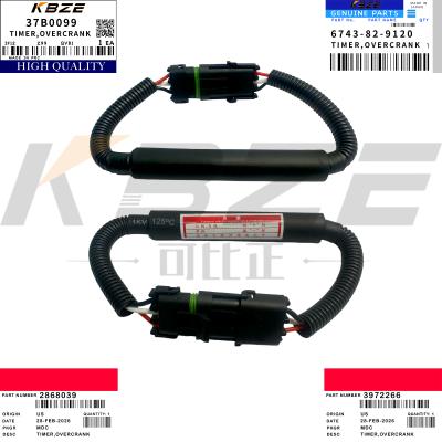 China KBZE 6743-82-9120 2868039 FLAMEOUT SOLENOID TIME OVERCRANK 3972266 37B0099 FOR SY215 XE215 LG922E JS215 6BT ENGINE for sale
