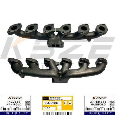 China KBZE 384-2286 T412663 3778M282 EXHAUST MANIFOLD FOR 320D2 323D2 924K 930K 535D 545D REPLACE CAT C6.6 C7.1 PERKINS 1106D ENGINE for sale