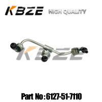 China KOMATSU D155A SAA6D155E-4 FUEL PIPE 6127-51-7110 HEAVY EQUIPMENT ENGINE PARTS KBZE OEM QUALITY for sale