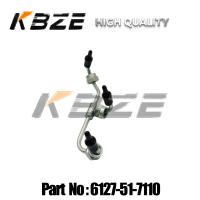 China KOMATSU D155A SAA6D155E-4 FUEL PIPE 6127-51-7110 HEAVY EQUIPMENT ENGINE PARTS KBZE OEM QUALITY for sale
