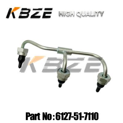 China KOMATSU D155A SAA6D155E-4 FUEL PIPE 6127-51-7110 HEAVY EQUIPMENT ENGINE PARTS KBZE OEM QUALITY for sale