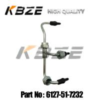 China KBZE EXCAVATOR FUEL SUPPLY LINE 6127-51-7232 FITS KOMATSU D155A ENGINE SAA6D155E-4 for sale
