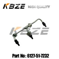 China KBZE EXCAVATOR FUEL SUPPLY LINE 6127-51-7232 FITS KOMATSU D155A ENGINE SAA6D155E-4 for sale