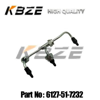 China KBZE EXCAVATOR FUEL SUPPLY LINE 6127-51-7232 FITS KOMATSU D155A ENGINE SAA6D155E-4 for sale