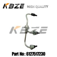 China CAMSHAFT LUBE PIPE 6127517230 FITS EXCAVATOR KOMATSU D155A ENGINE SAA6D155E-4 for sale