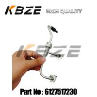 China CAMSHAFT LUBE PIPE 6127517230 FITS EXCAVATOR KOMATSU D155A ENGINE SAA6D155E-4 for sale