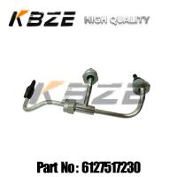 China CAMSHAFT LUBE PIPE 6127517230 FITS EXCAVATOR KOMATSU D155A ENGINE SAA6D155E-4 for sale