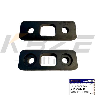 China KBZE BRAND LGMG 4110001442 CMT86 CMT96 DUMP TRUCK RADIATOR UPPER RUBBER PAD for sale