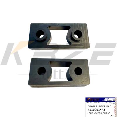 China KBZE 4110001443 RADIATOR DOWN RUBBER PAD LGMG CMT86 CMT96 MINING TRUCK for sale