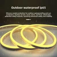 China IP68 Waterproof 24V LED Neon Strip Light Flexible PVC 9W 5M Indoor Linear Strip for sale