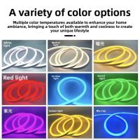 China IP68 Waterproof 24V LED Neon Strip Light Flexible PVC 9W 5M Indoor Linear Strip for sale