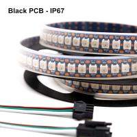 China WS2812 RGB LED Strip 5050 60 LEDs per Meter IP65 Waterproof 5V Dimmable Smart Full Color for sale