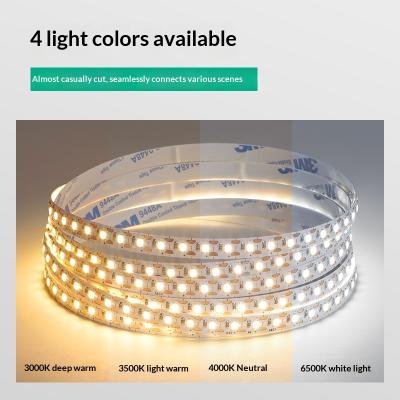 China 24V LED Cabinet Light Strip 3000K Warm White Self-Adhesive Monochrome Aluminum IP20 5m for sale