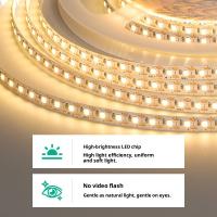 China 24V LED Cabinet Light Strip 3000K Warm White Self-Adhesive Monochrome Aluminum IP20 5m for sale