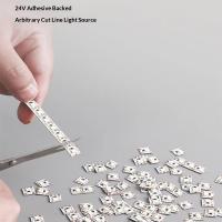 China Self-adhesive 24V Cuttable High Brightness Flicker-free Aluminum Linear Light Strip 50000 Hours for sale