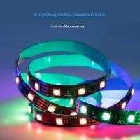 China 12V 5050RGB Running Water LED Light Strip with Remote Control 50000Hrs Breakpoint Resume for sale