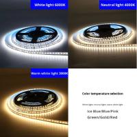 China 12V Dimmable LED Strip Light 6000K Daylight High CRI80 IP20 for Commercial Spaces for sale