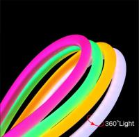 China 360 Degree LED Neon Rope Light 24V IP67 Waterproof 10W 120chip/m 9m Roll Outdoor Decorative for sale