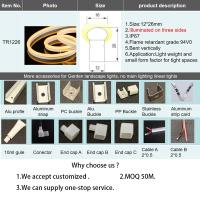 China IP68 Waterproof LED Neon Strip Light 12V 24V Flexible Rope Light 5m 3000K 4000K 6000K for sale