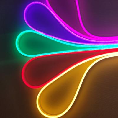 China IP68 LED Neon Strip Light 24V DC Flexible Silicone Rope Light 9W 5M Outdoor Landscape Tape Light for sale
