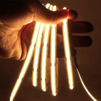 China COB LED Strip DC12/24V 480 LEDs 8mm Width IP20 IP67 IP68 Waterproof for sale