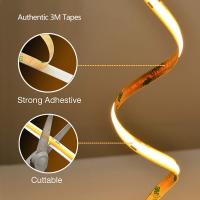 China COB LED Strip DC12/24V 480 LEDs 8mm Width IP20 IP67 IP68 Waterproof for sale