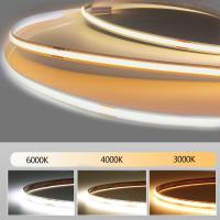 China COB LED Strip DC12/24V 480 LEDs 8mm Width IP20 IP67 IP68 Waterproof for sale