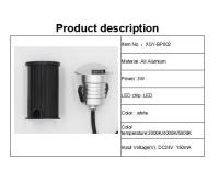 China IP67 Waterproof 3W LED Outdoor Step Light Aluminum Wall Lamp for Garden Stairs for sale