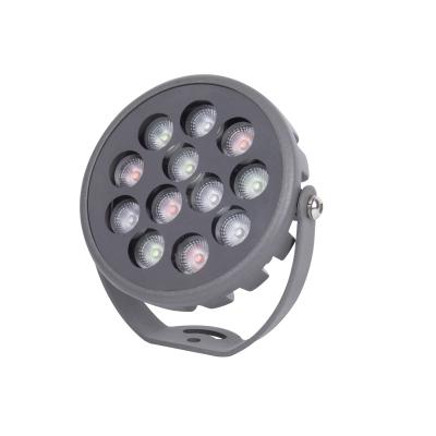 China Round Flood Light Outdoor Waterproof LED Spot Light 18W 27W Garden Lamp for Lawn Tree for sale