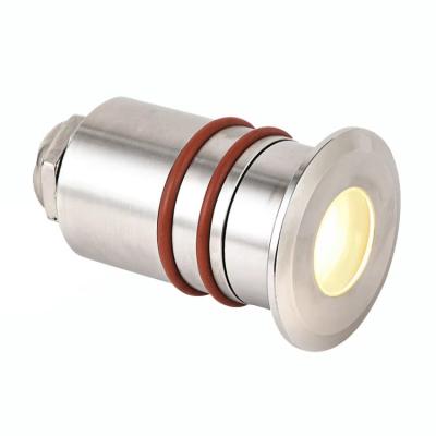 China IP68 Waterproof Mini LED Recessed Underground Light DC12V 24V for Outdoor Garden Pool Step for sale