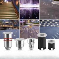 China IP68 Waterproof Mini LED Recessed Underground Light DC12V 24V for Outdoor Garden Pool Step for sale
