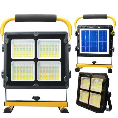China Portable Solar Flood Light 5V 2A Type C USB Output Stepless Dimming Outdoor Handheld LED Work Light for sale
