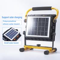 China Portable Solar Flood Light 5V 2A Type C USB Output Stepless Dimming Outdoor Handheld LED Work Light for sale