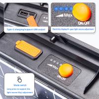 China Portable Solar Flood Light 5V 2A Type C USB Output Stepless Dimming Outdoor Handheld LED Work Light for sale