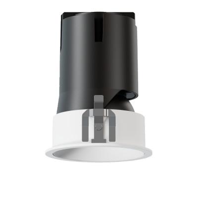 China Aluminum Deep-Mount Recessed Spotlight 3W 5W 7W COB Light Source Ra95 24 Degree Beam Angle for sale