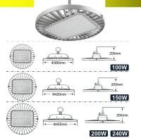 China UFO LED High Bay Light 100W IP65 12000lm 90 Degree Beam Angle for Warehouse Factory for sale