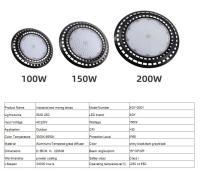 China 100W 150W 200W UFO LED High Bay Light for Industrial Factory Warehouse Commercial Lighting for sale