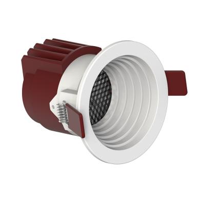 China Round Wall Washer Ceiling Light Anti-glare Downlight 12W Recessed LED Commercial Hotel Project for sale