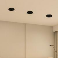 China Borderless Recessed Hotel Ceiling Light Anti-glare Pre-embedded Downlight COB 220V Aluminum CRI 90 for sale