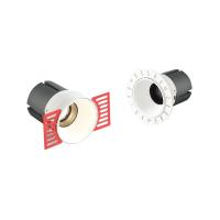 China Borderless Recessed Hotel Ceiling Light Anti-glare Pre-embedded Downlight COB 220V Aluminum CRI 90 for sale