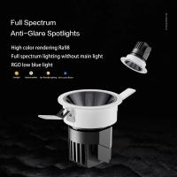 China Anti-Glare Recessed Aluminum Housing COB Down Lamp 8W-20W LED Spot Light for Indoor Hotel Office Mall for sale