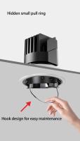 China Anti-Glare Recessed Aluminum Housing COB Down Lamp 8W-20W LED Spot Light for Indoor Hotel Office Mall for sale