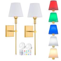 China LED Modern Classical Wall Lamp Bedside Reading Hotel Wall Light Brass RGB 31x18x18cm for sale