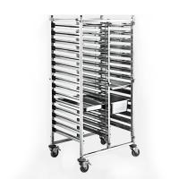 China Low Temperature Resistance Bakery Tray Rack Trolley 1.5mm Plate Thickness for sale