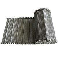 China Galvanized Stainless Steel Spiral Wire Mesh Conveyor Belt Good Air Permeability for sale