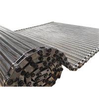 China Galvanized Stainless Steel Spiral Wire Mesh Conveyor Belt Good Air Permeability for sale