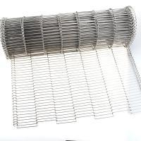 China Chocolate Metal Conveyor Belts , Ladder Flat Flex Wire Belt for sale