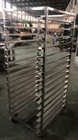 China Bread Baking Rack Trolley 1.2mm Plate Thickness Long Service Life for sale