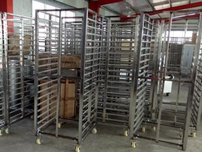 China High Grade Stainless Steel Oven Trolley Rack , 12 Layers Ss Tray Rack Trolley for sale
